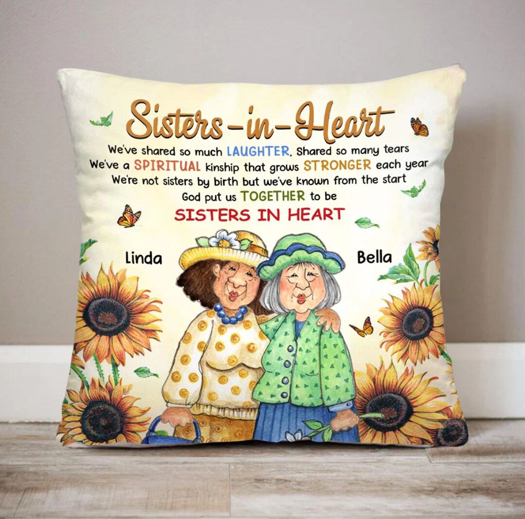 Friendship Pillow, Friend Cuddle Pillow, Friendship Gift, Friend Pillow ...