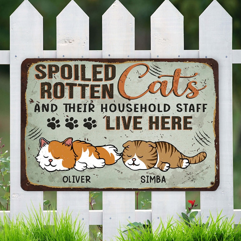 Cat Garden Sign - Etsy