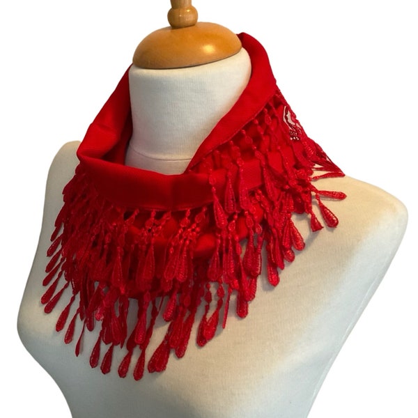 Red Scarf - Etsy UK