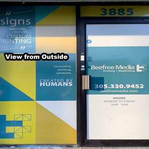 Perforated Vinyl, One Way Vision, Window Adhesive Vinyl - Etsy