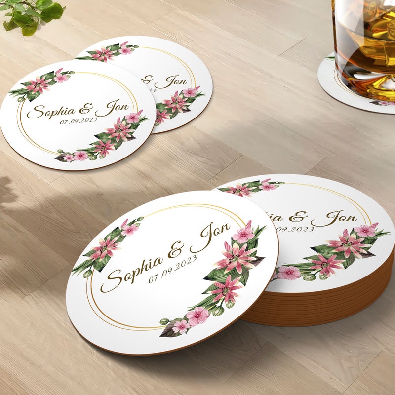 Wedding Coasters - Etsy