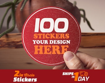 2 Inch Stickers, Great Quality Circle Decals. Circle Labels. 2 Inch ...