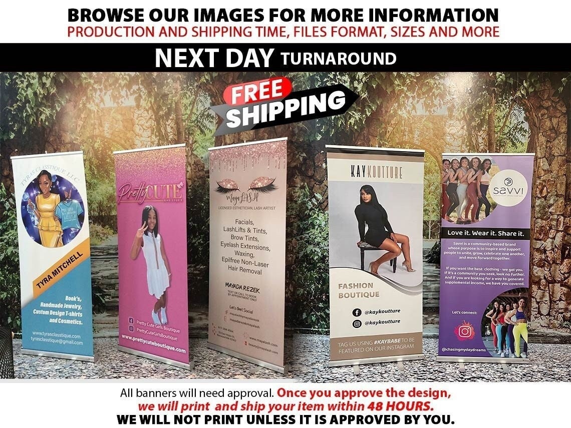 Custom Retractable Custom Roll Up Roll up Banner Roll up - Etsy