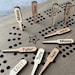 Personalized Cribbage Pegs, Custom Engraved Maple or Cherry Wood - Etsy