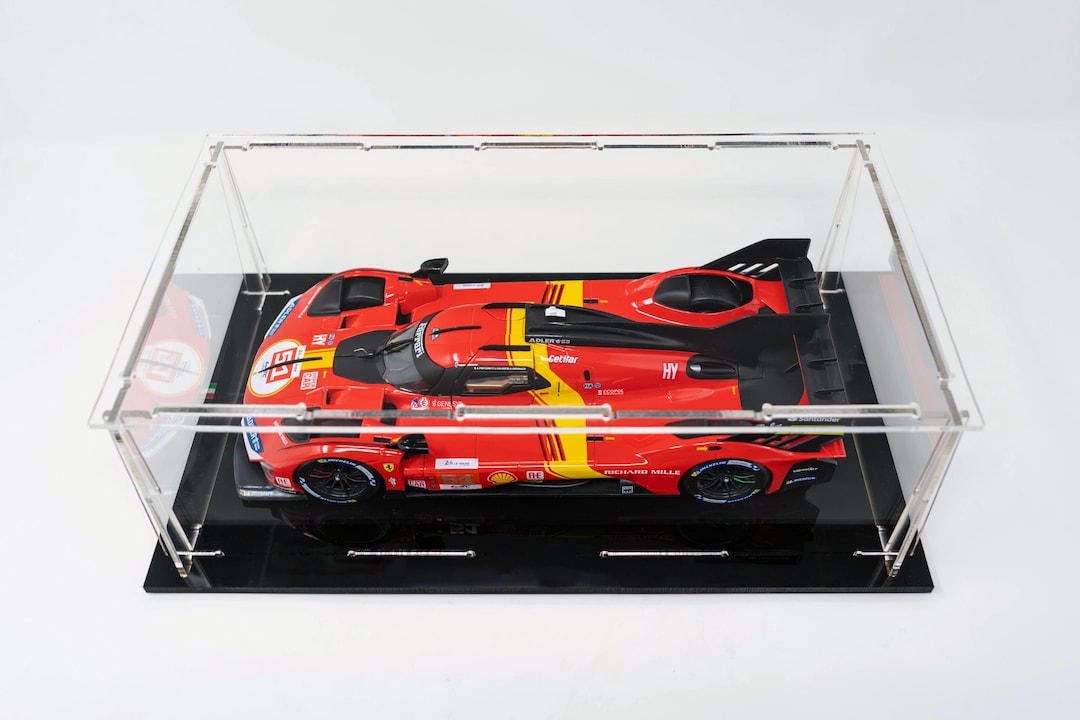 Display Case for Diecast Cars, Clear and Black Acrylic, Professional ...