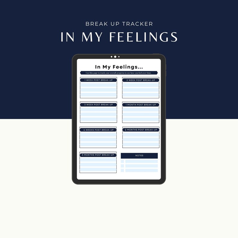 In My Feelings Break up Tracker - Etsy