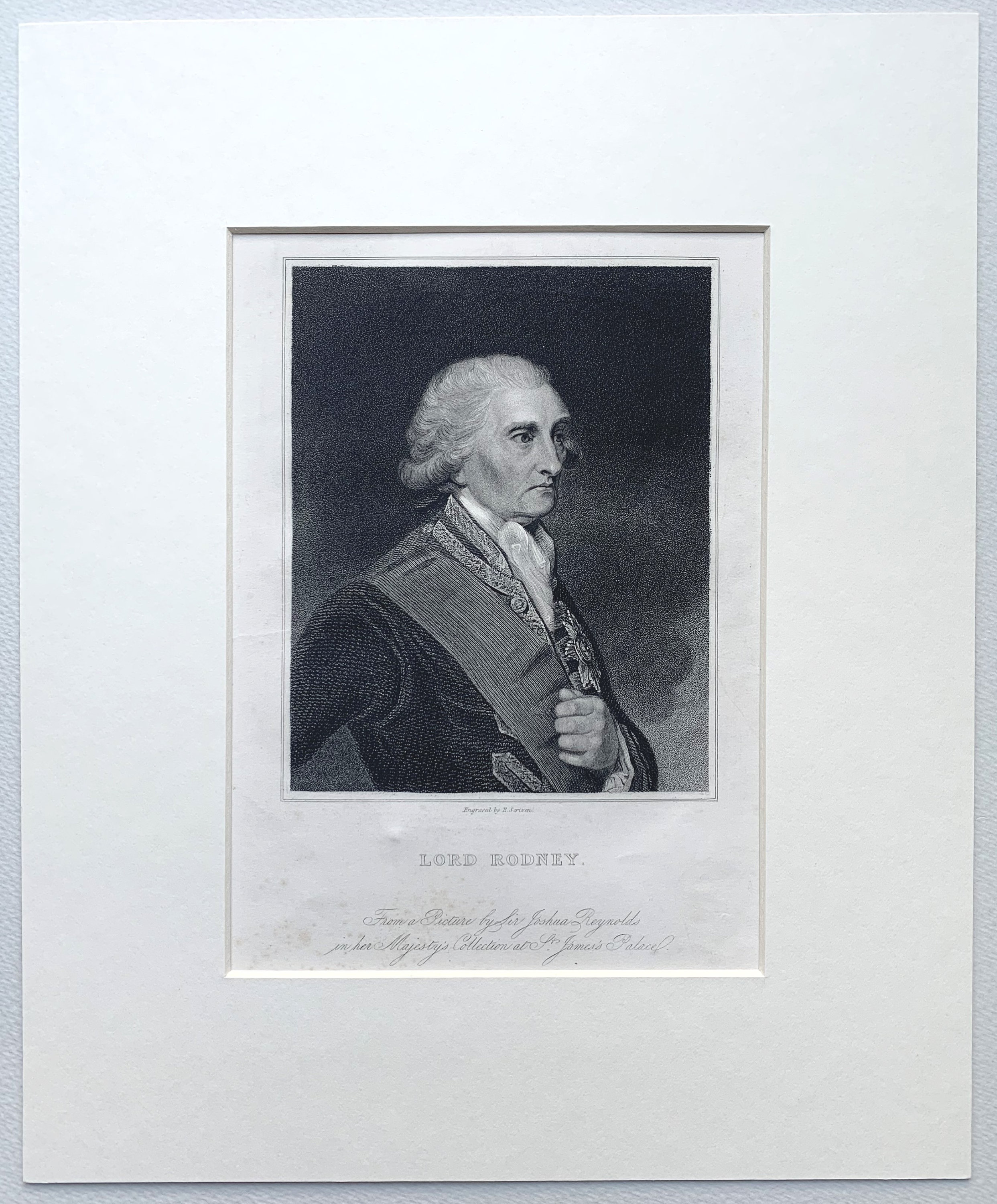 LORD RODNEY - Steel Portrait Engraving - Circa 1840 - Original Antique ...