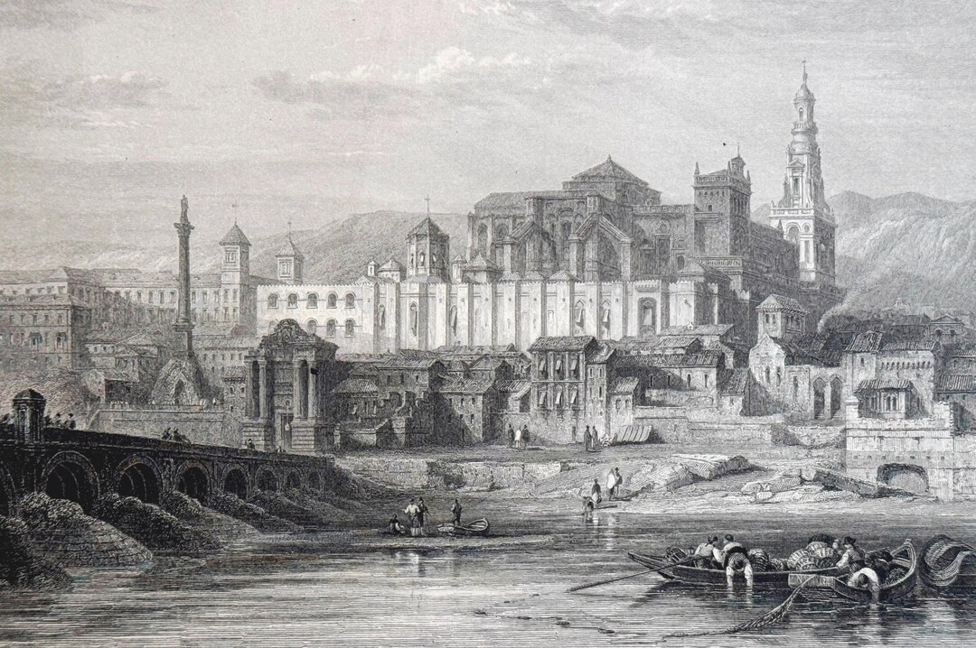 The Great Mosque & the Alcazar, or Dungeon of the Inquisition, Cordova ...