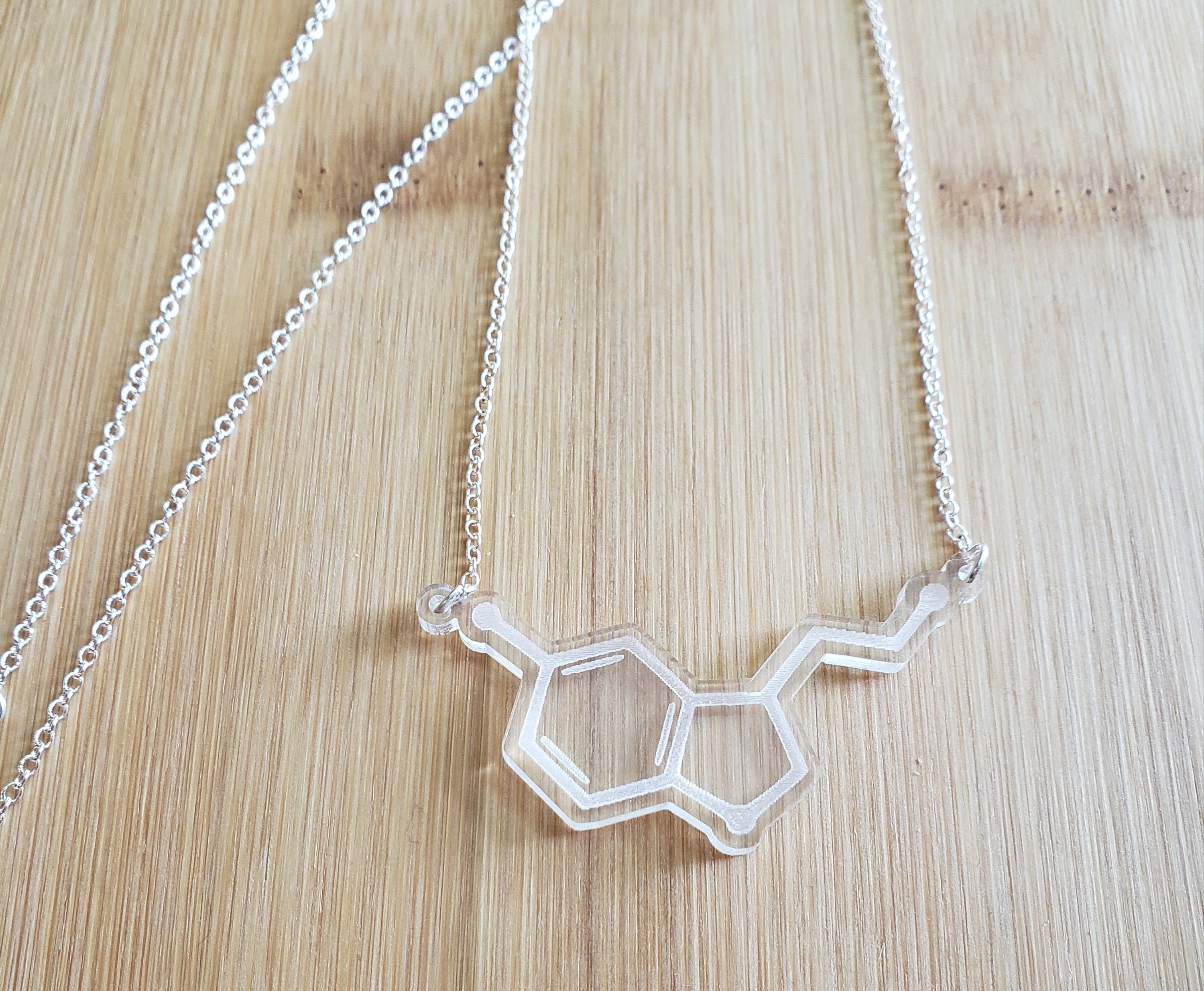 Serotonin Structure Necklace