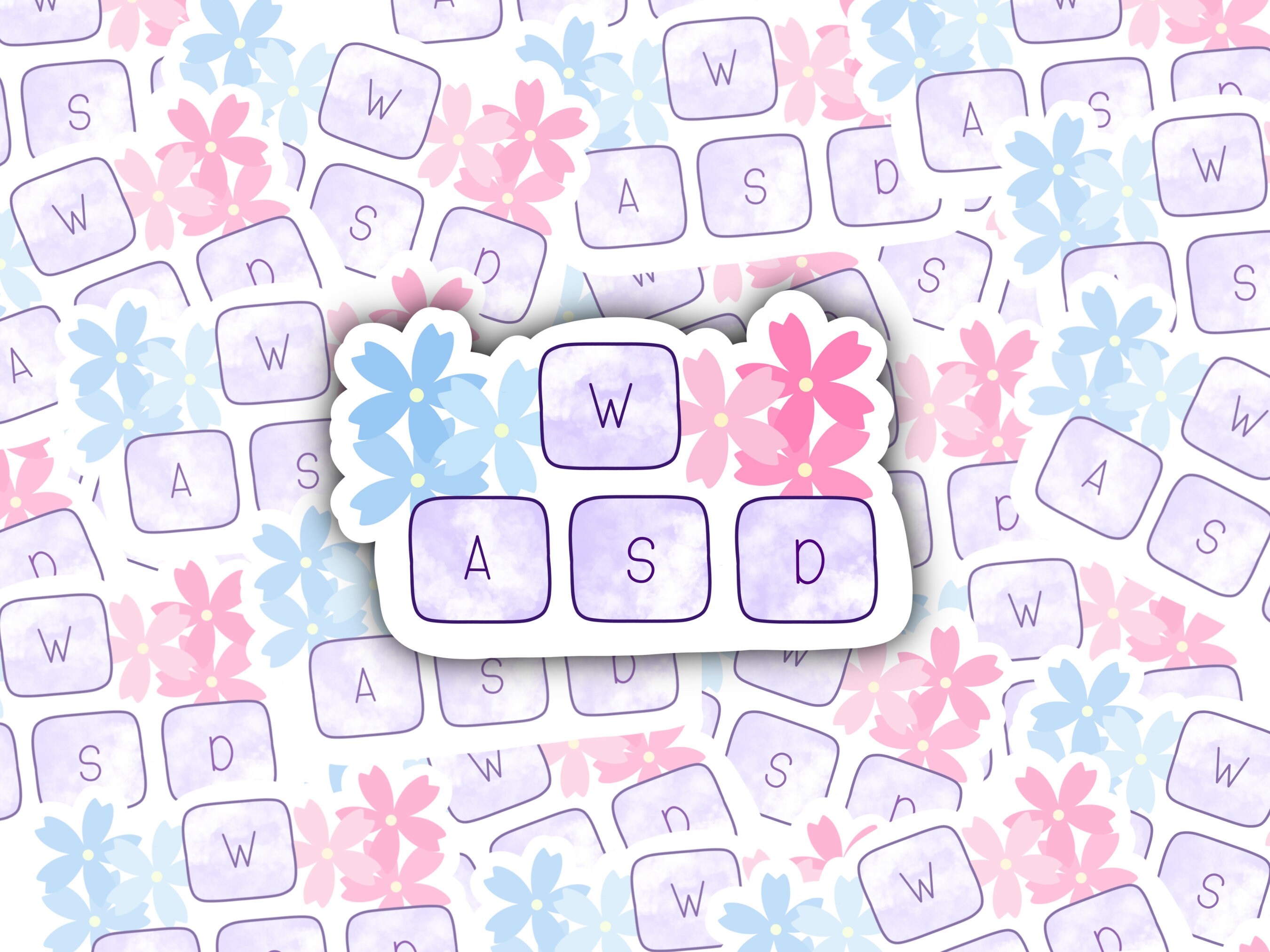 WASD Bullet Journal Sticker - Etsy