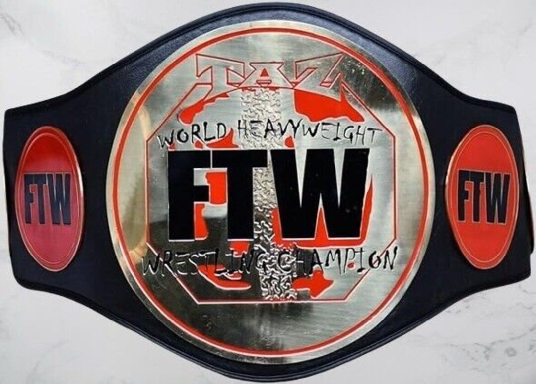 TAZ FTW Heavyweight Championship Belt Replica Adult Size, 2mm Genuine Leather, - Etsy