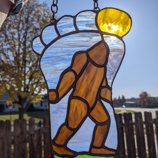 Bigfoot Stained Glass - Etsy
