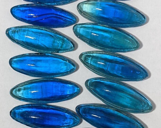 Oval Jewels Blue Variety Pack for Stained Glass (48 Pieces Total) - Etsy