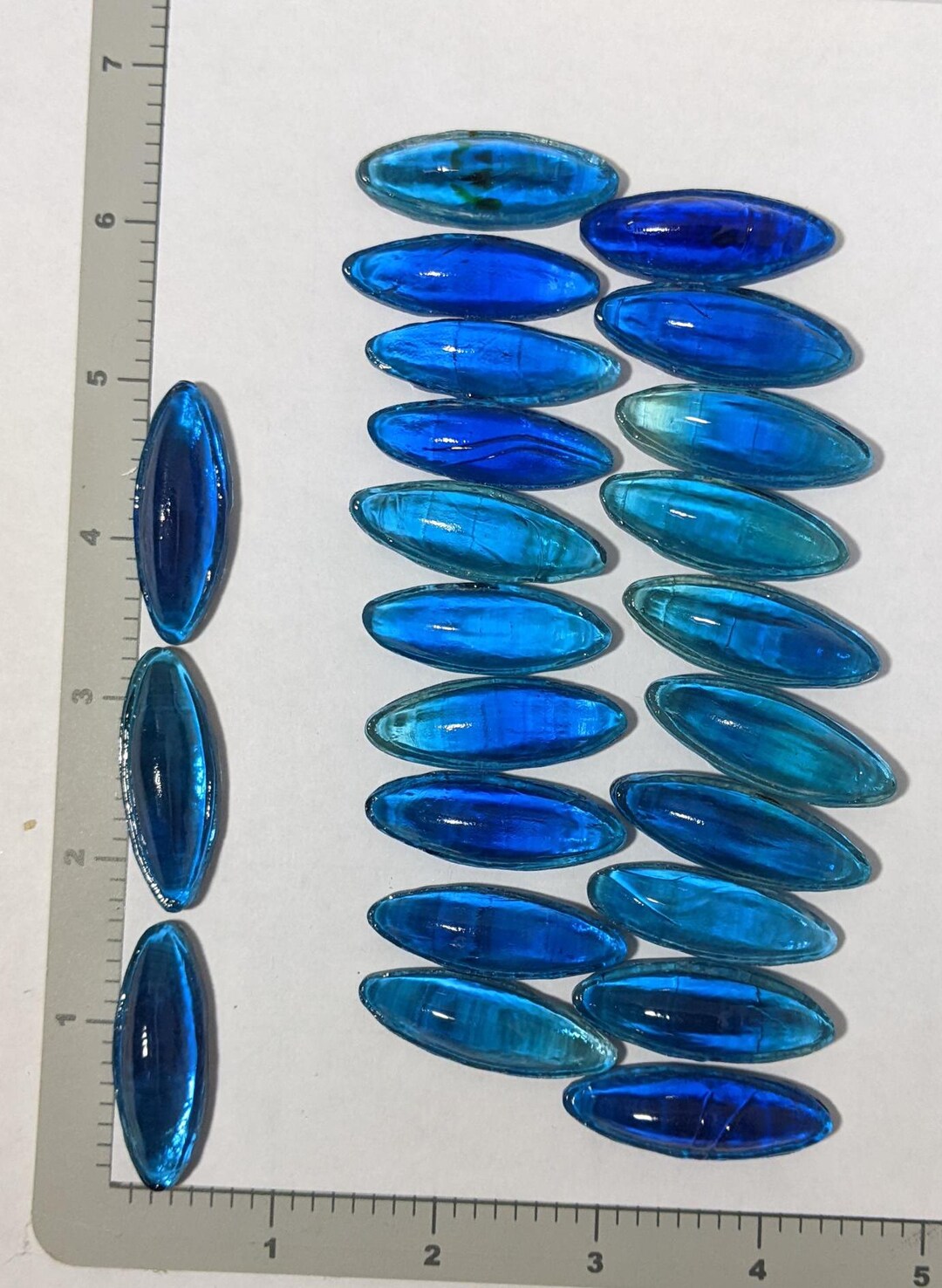 Oval Jewels Blue Variety Pack for Stained Glass (48 Pieces Total) - Etsy