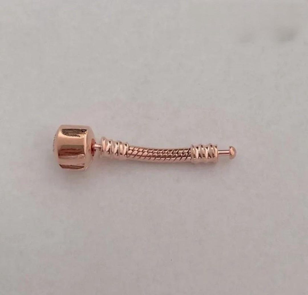 Rose Gold Universal Extender for Charm Bracelet With Barrel Clasp - Etsy