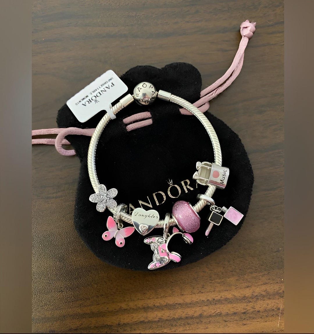 Pandora Moments Smooth Snake Chain Bracelet With Linx Girl Mom Daughter ...