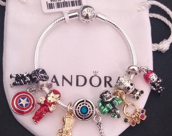 Pandora Bracelet With Character Themed Charms - Etsy
