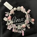 Linx Bracelet With Pink Themed Charms 925 Sterling Silver - Etsy UK