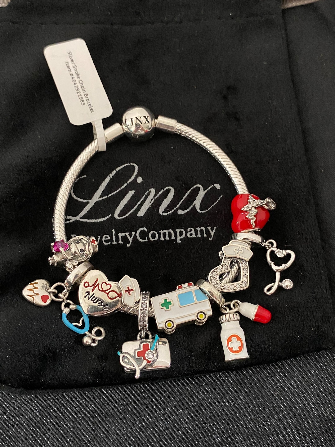 Linx Bracelet With Nurse Themed Charms - Etsy