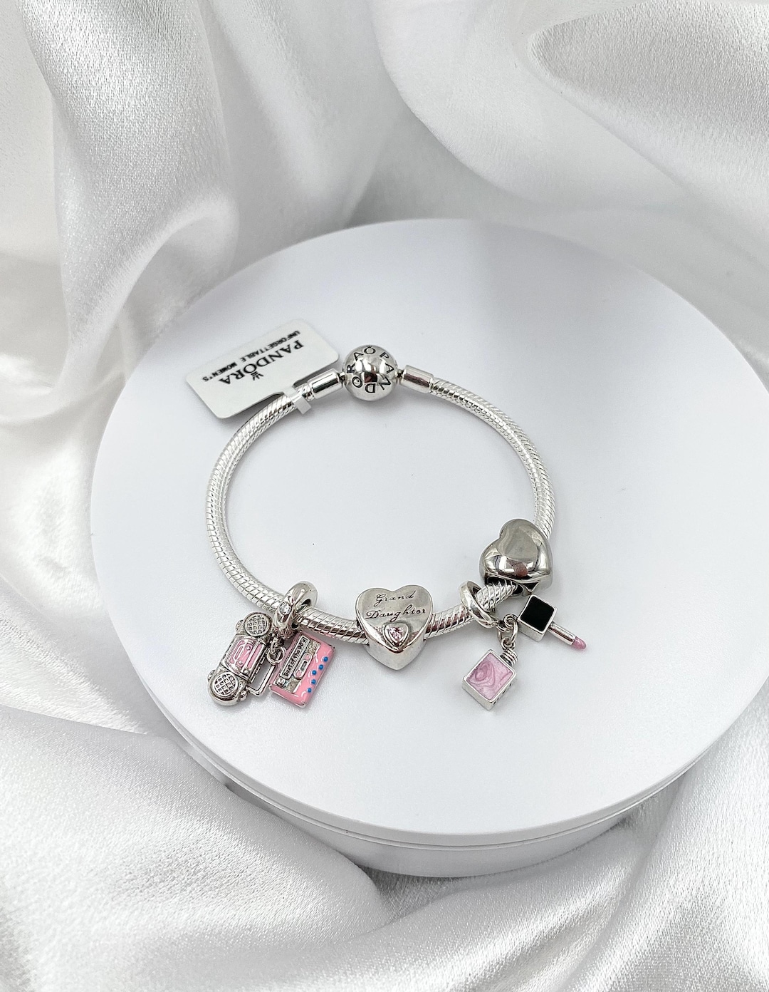Pandora Moments Smooth Snake Chain Charm Bracelet With Granddaughter ...