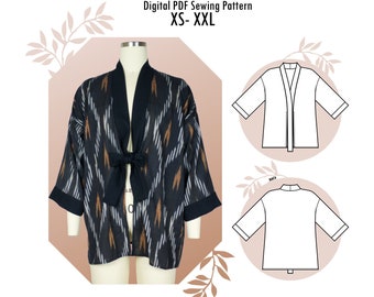 Kimono Jacket Pattern | Etsy