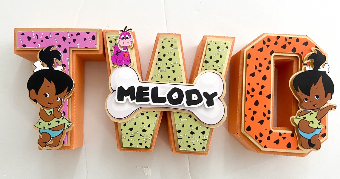 African American Pebles 3D Letter Pebble Birthday Stone - Etsy