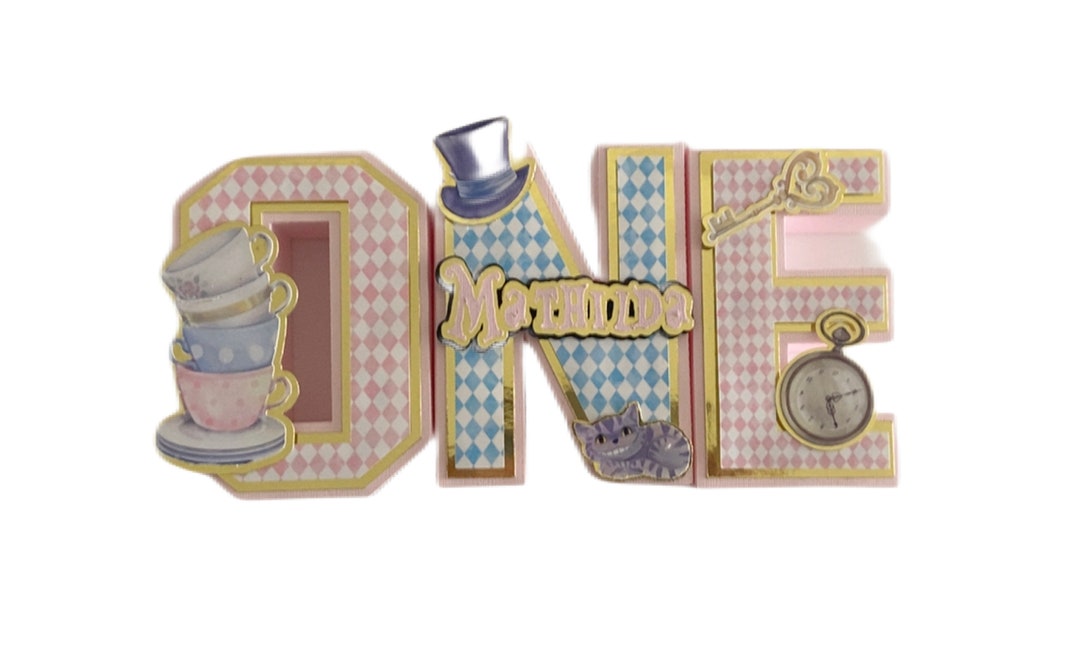 Alice in Wonderland Decorations Alice in Wonderland 3D - Etsy