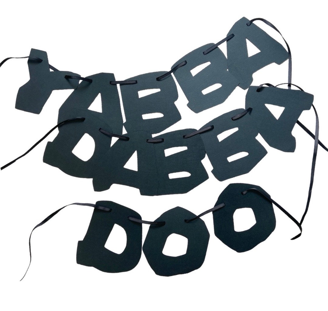 Yabba Dabba Doo Birthday Party Banner Garland - Happy Birthday Party ...
