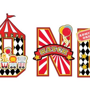 Circus 3D Letters Decoration, Carnival Theme Party Decoration, Vintage ...