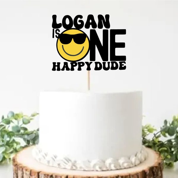 One Happy Dude Topper - Etsy