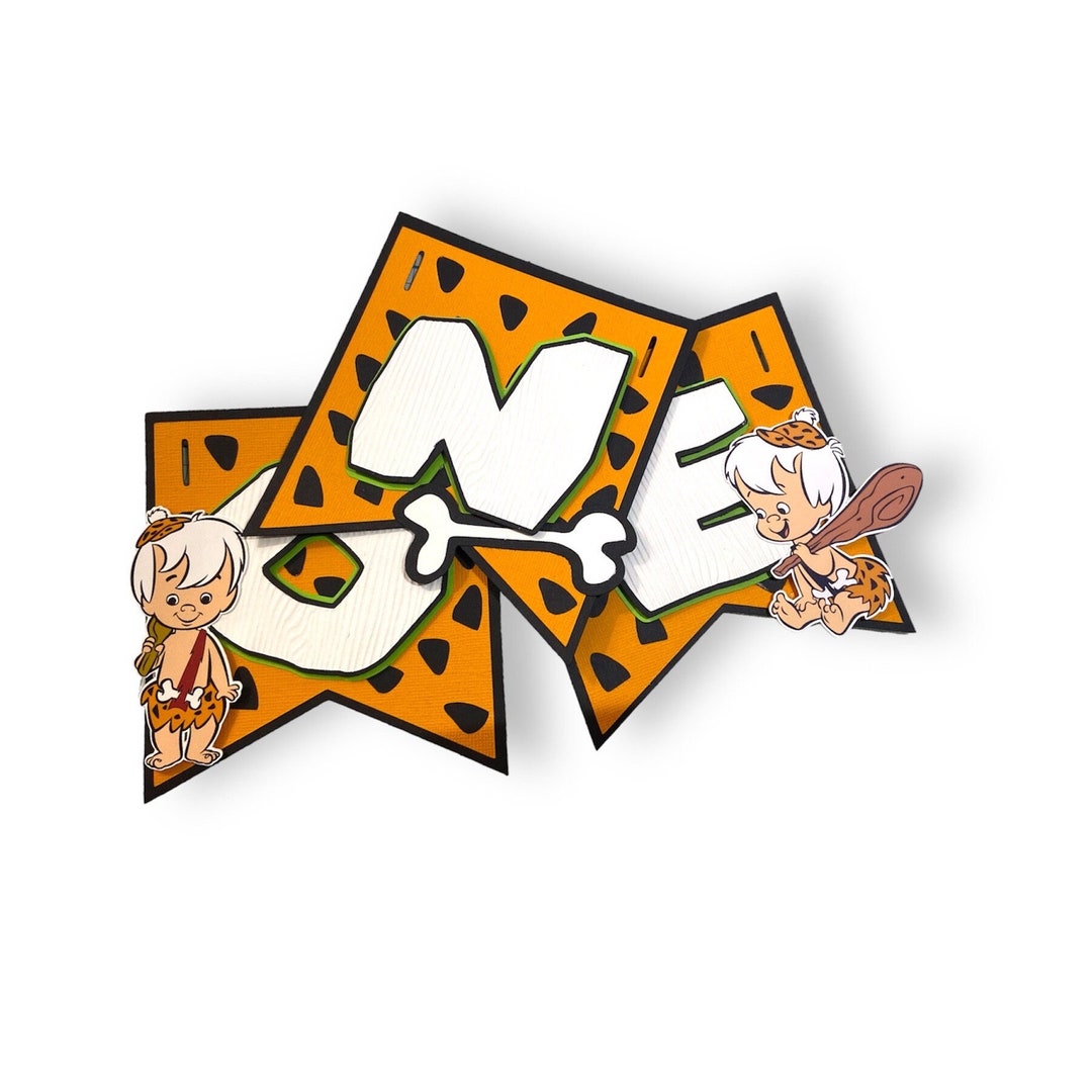 Bam Bam High Chair Banner, First Birthday Decoration, Bam Bam Theme ...