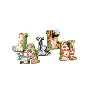 Jungle Safari 3D Letters, Wild One Birthday Decor, Wild One Birthday, 1 ...