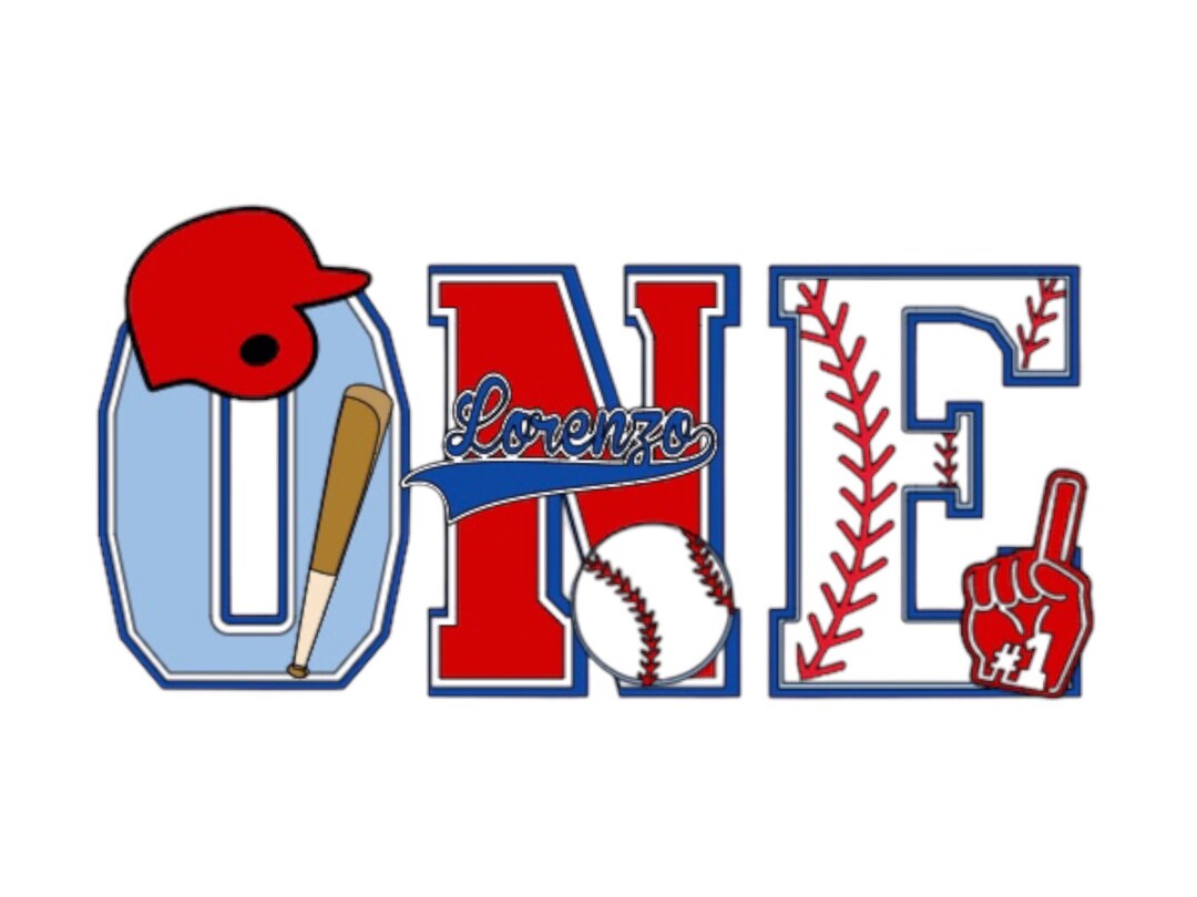 Baseball 3D Letters | Little Slugger Baseball Party | One Baseball ...