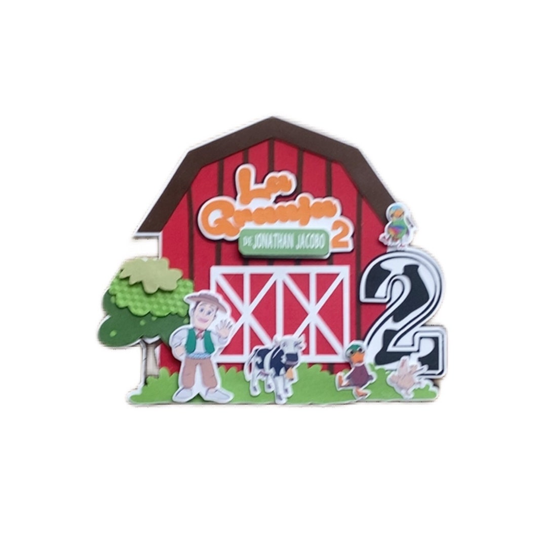 La Granja De Zenon Cake Topper. Farm Personalized Smash Cake Topper ...