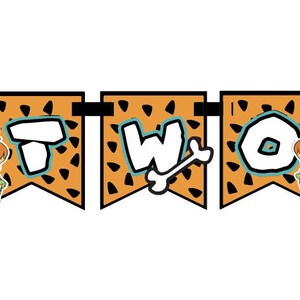 Pebbles High Chair Birthday Banner - Pebbles 1st Birthday Decor - Yabba ...