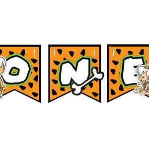 Bamm Bamm High Chair Banner Bam Bam Birthday Decoration Bam - Etsy