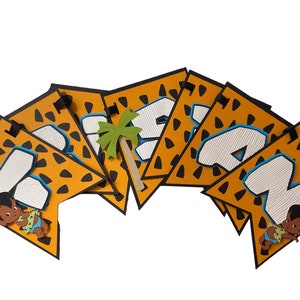 Pebbles Happy Birthday Banner, Flintstone Party Decor - Etsy