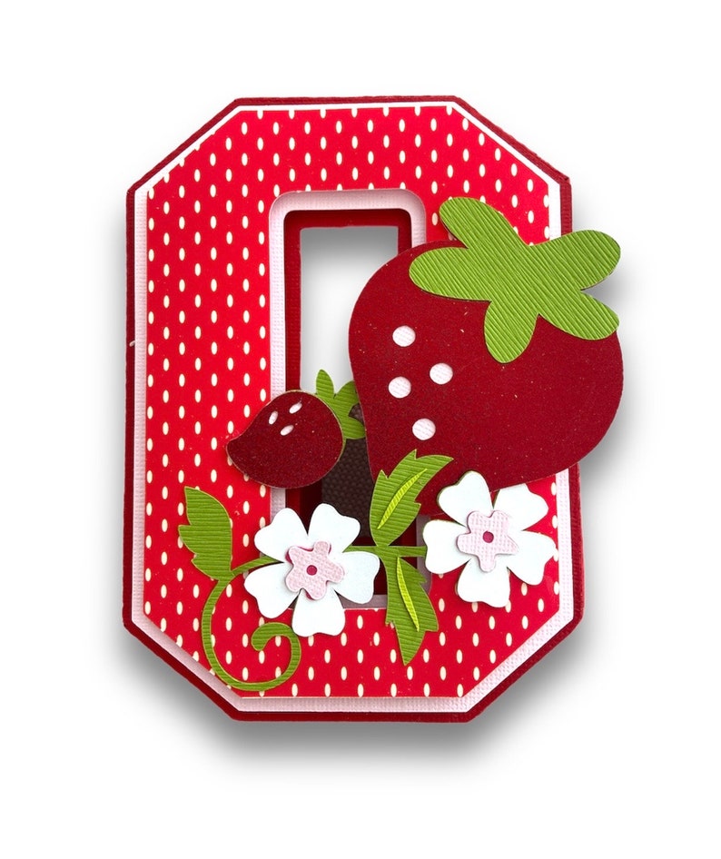 Berry ONE Strawberry Cardstock Birthday 3D Letters. Berry Sweet's 1st ...