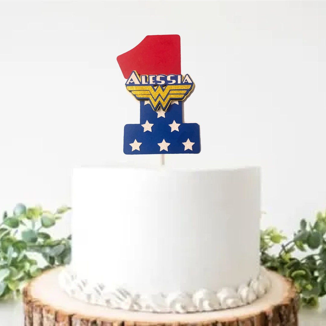 Oneder Woman Smash Cake Topper, Superhero Birthday, One-der Woman ...