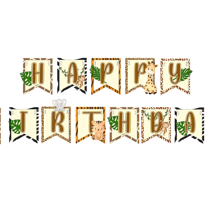 Safari Banner - Etsy