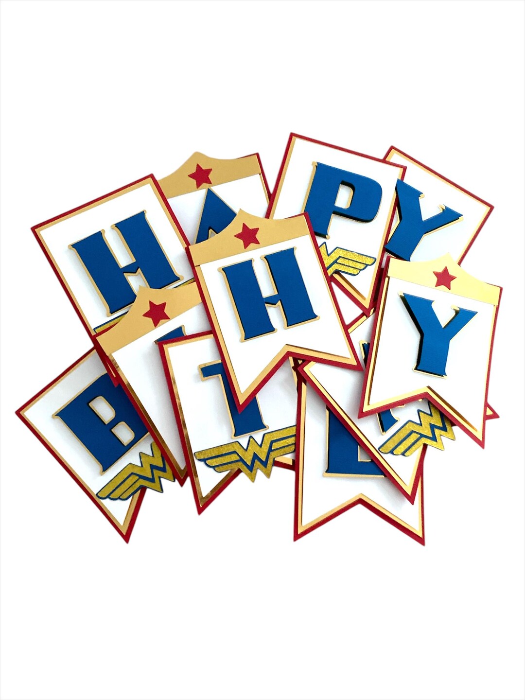 Wonder Woman Birthday Banner: First Birthday Party Decor - Etsy