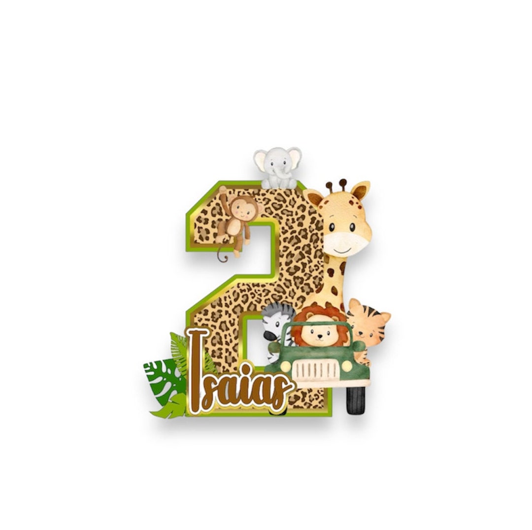 Wild One Jungle Theme 3D Letters, Two Wild Birthday Decor, Personalized ...