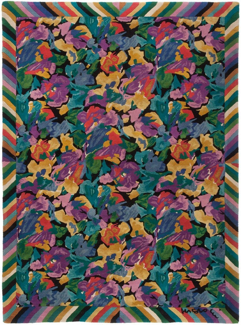 Missoni Flowers Handmade Wool Rug 5'7"x7'10" Rare Piece - Etsy