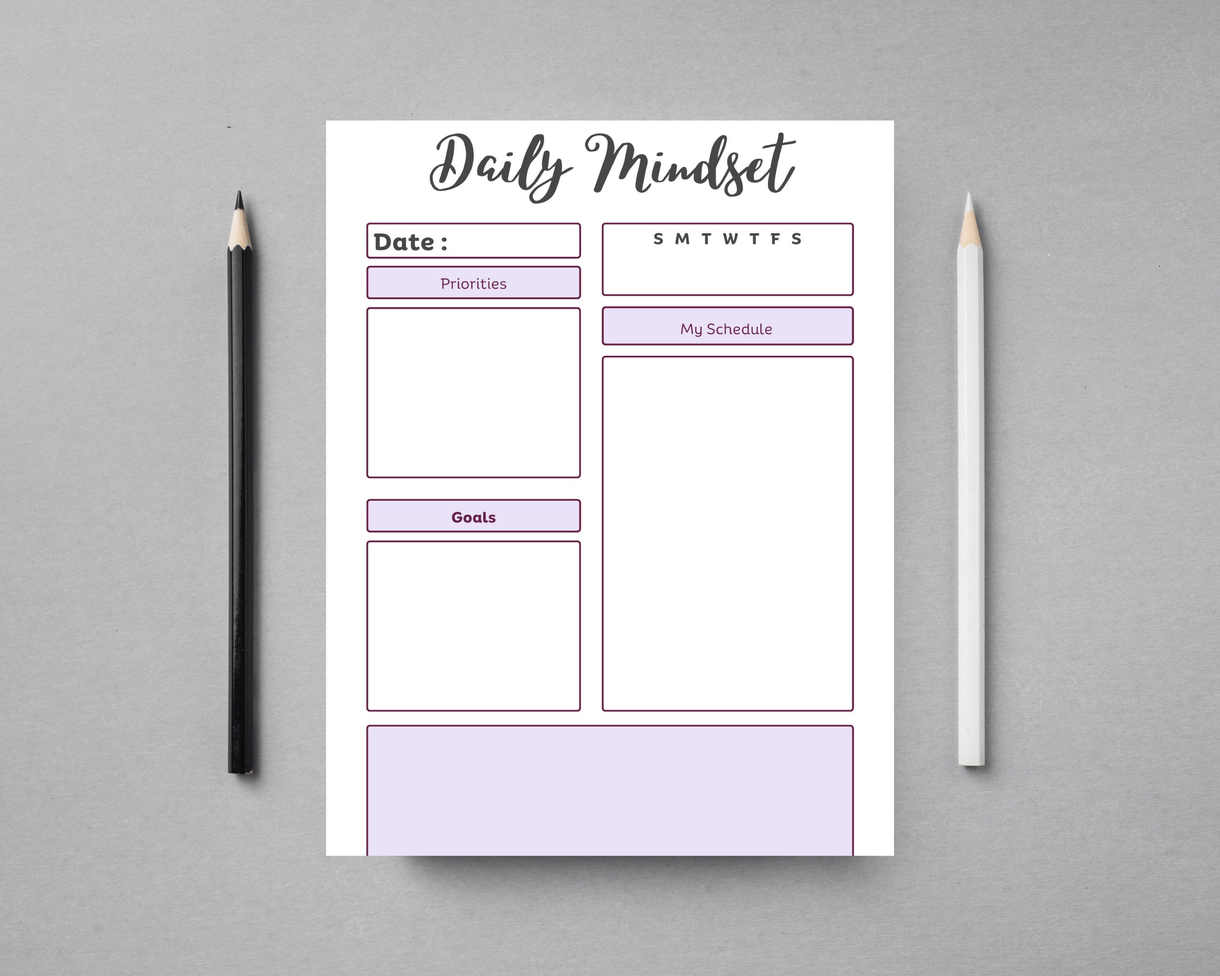 Printable Mindset Planner, Growth Mindset Planner, Mindset Shift ...