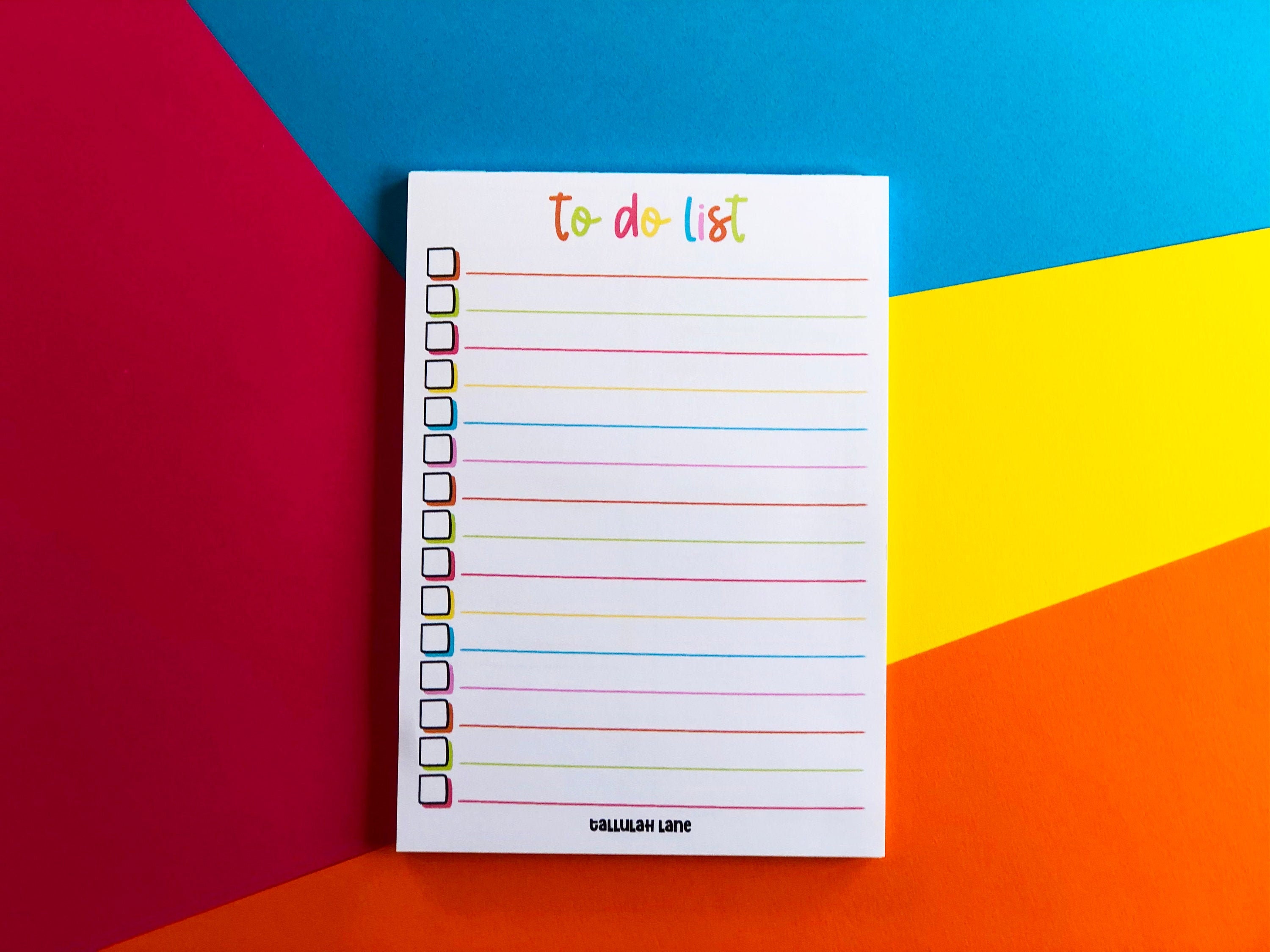 To Do List Notepad A5 Notepad Daily to Do List Desk Pad | Etsy