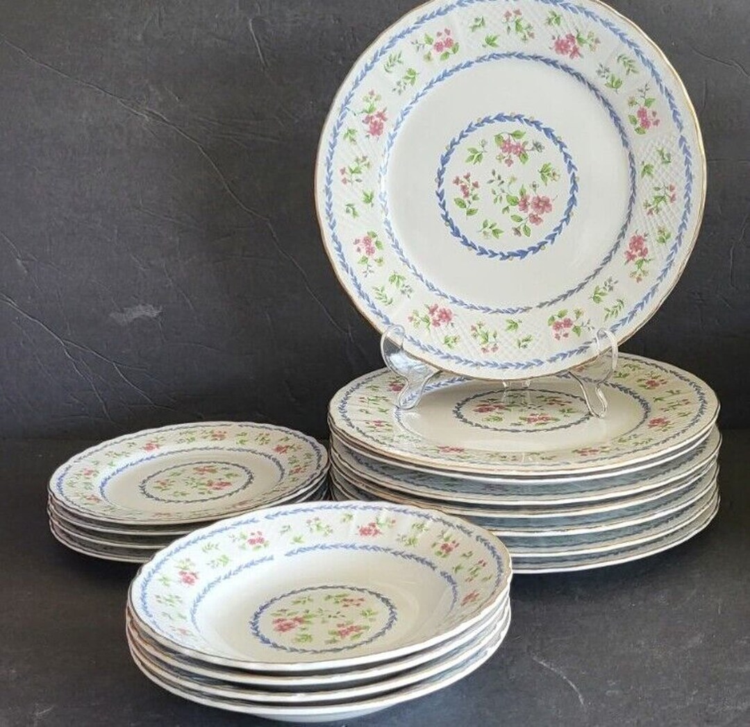 16 Pc Farberware Fine China Huntington Gate Pattern - Etsy