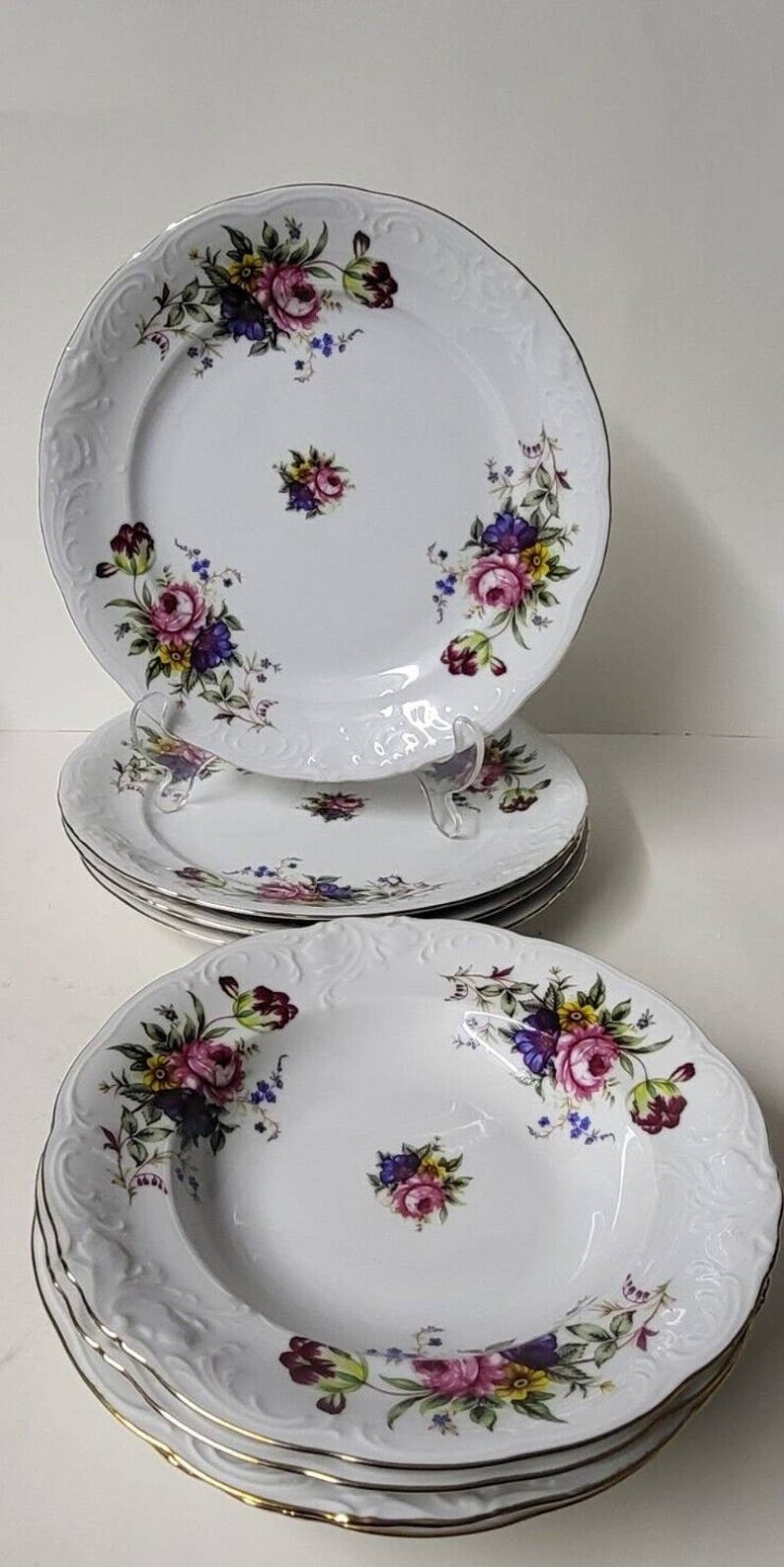 8 Royal Kent POLAND RKT6 Pattern4 Dinner Plate And4 Soup Plate - Etsy
