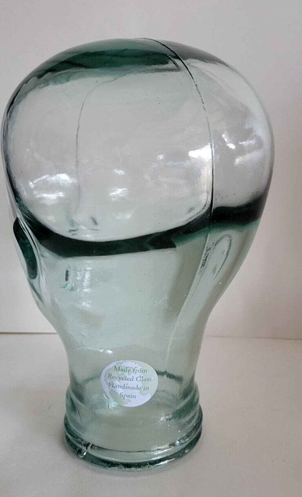Recycled Glass Head Blue/green Mannequin Wig Hat Display Spain - Etsy