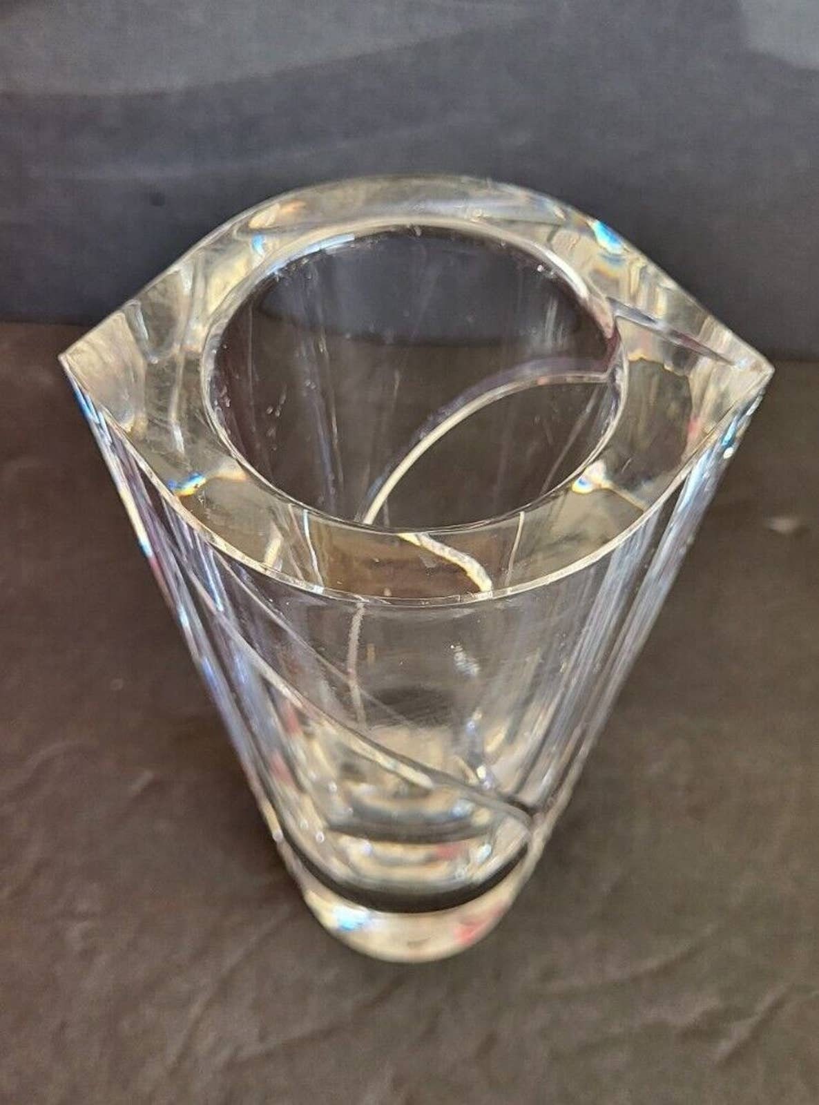 Orrefors Signed Crystal Vase - Etsy