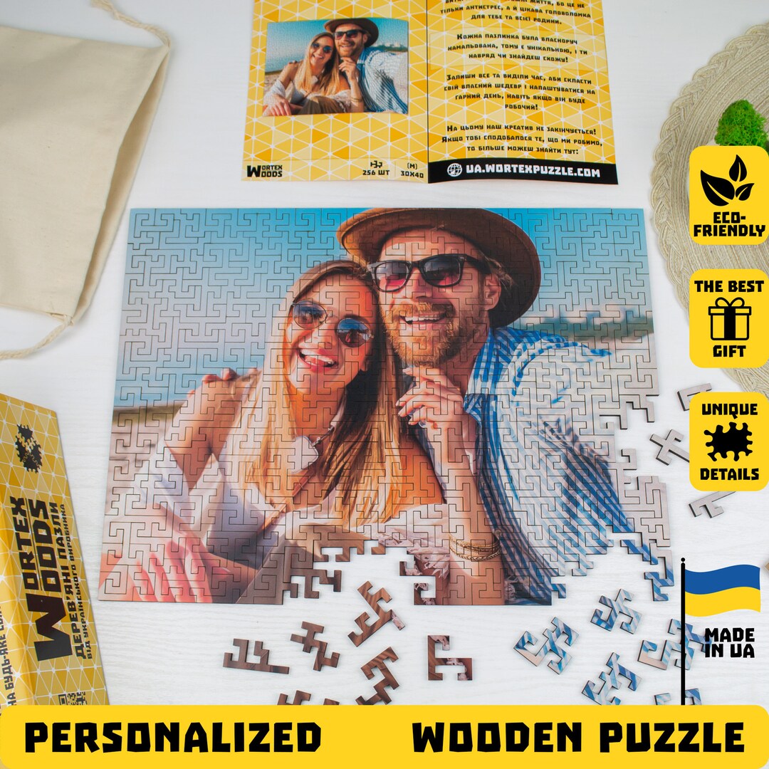 Personalized Wooden Photo Puzzle, Unique Wedding Gift - Etsy